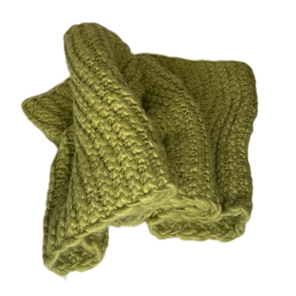 Joe Fresh | Accessories | Joe Fresh Lime Green Knit Circle Scarf | Poshmark
